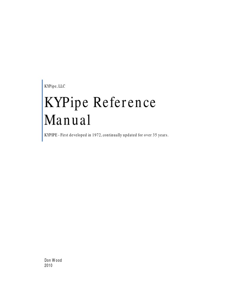 Kypipe Reference Manual PDF | PDF | Equations | Pump