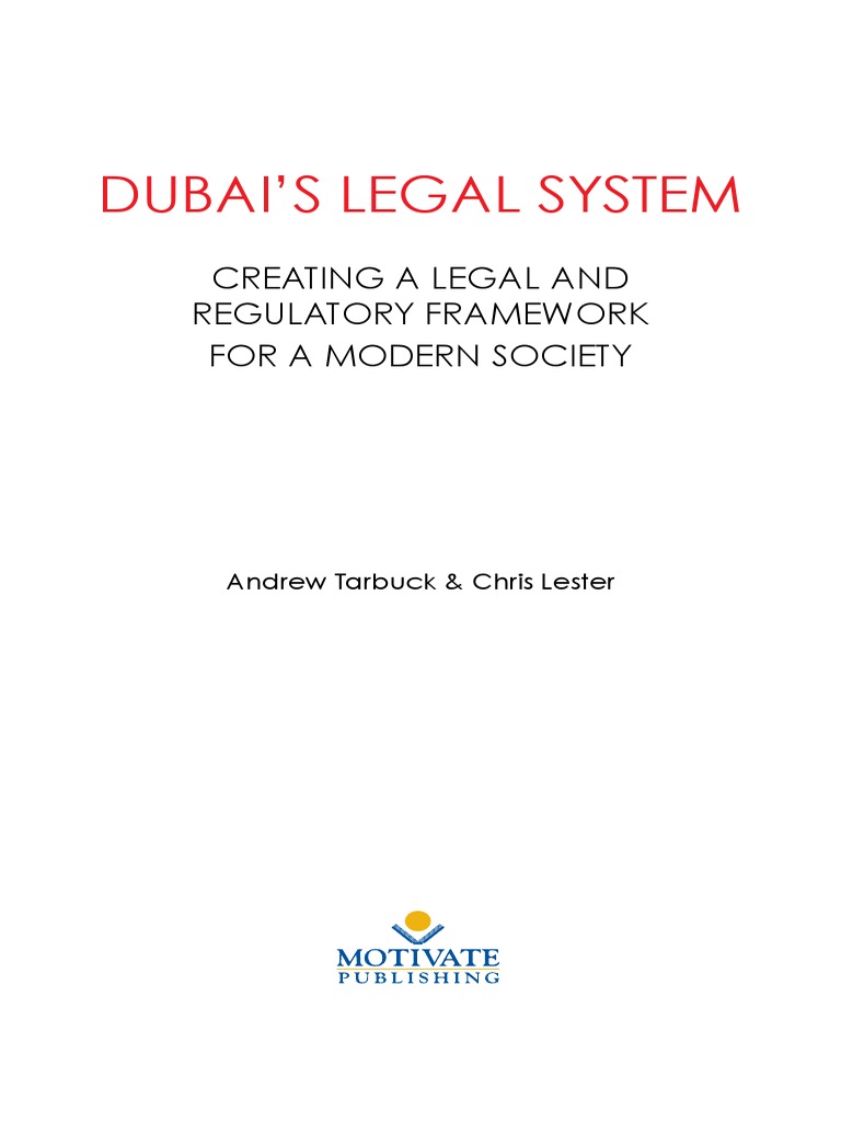Dubai Legal and Regulatory System | PDF | United Arab Emirates | Dubai