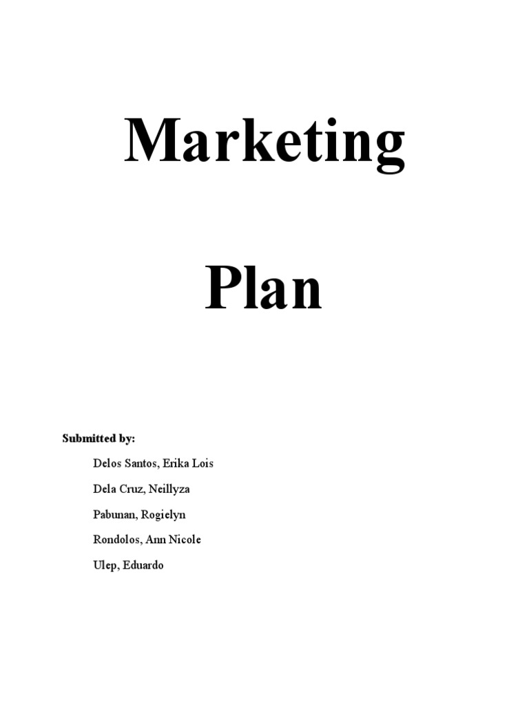 Example: Marketing Plan | PDF | Promotion (Marketing) | Brand