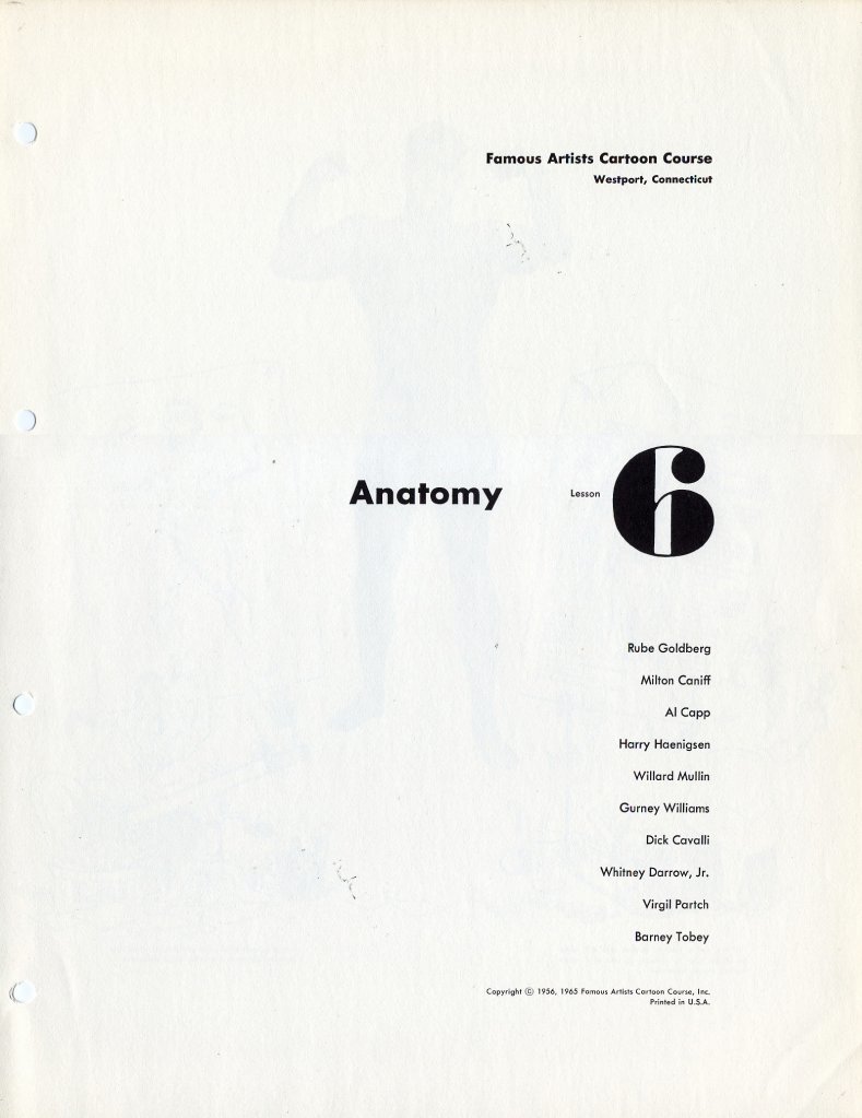 Famous Artists Cartoon Course Lesson 6 Anatomy | PDF