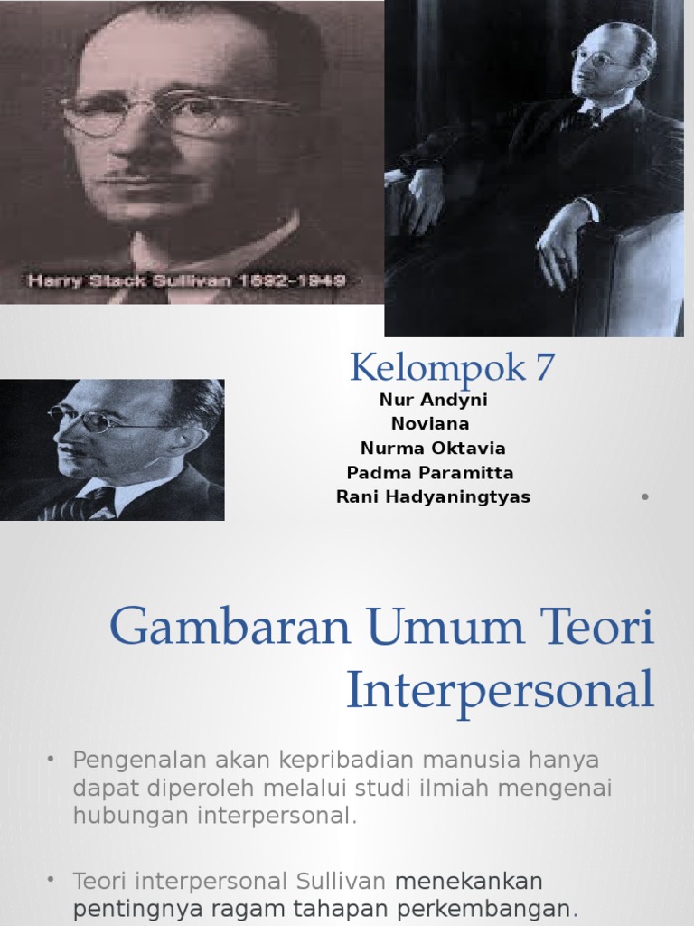 Harry Stack Sullivan | PDF | Pengembangan Diri