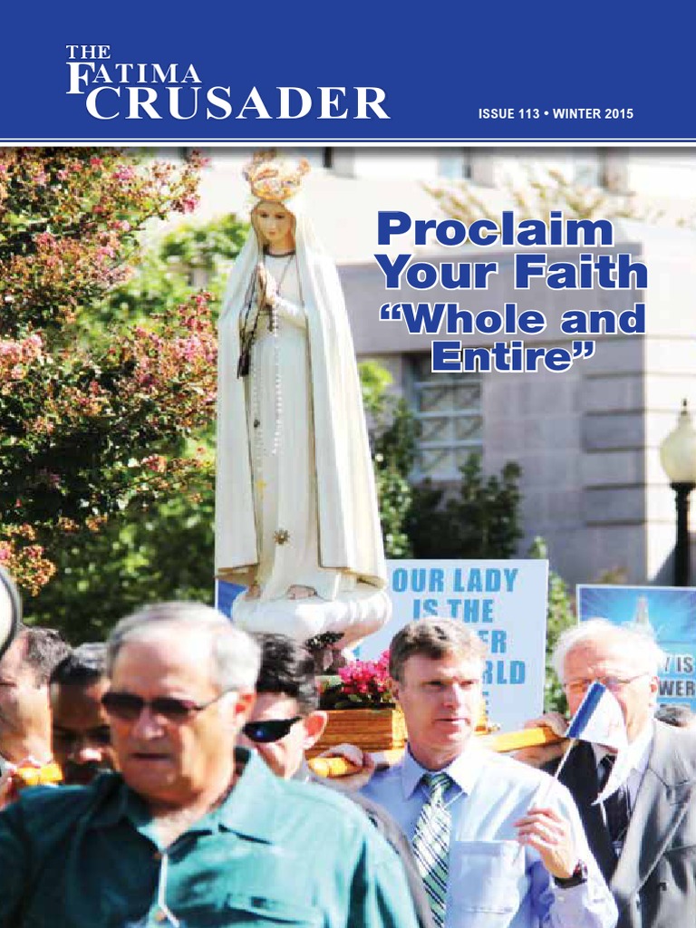 Fatima Crusader 113 | PDF | Our Lady Of Fátima | Spiritual Gift