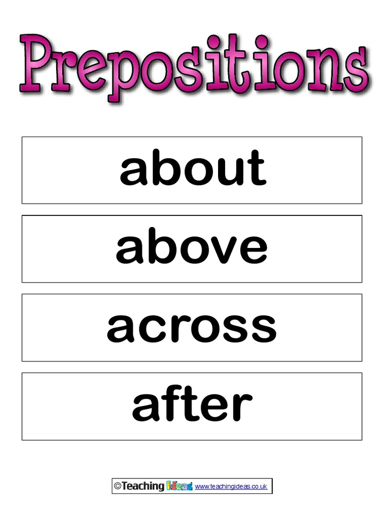 About Above Across After: WWW - Teachingideas.co - Uk | PDF | Career ...