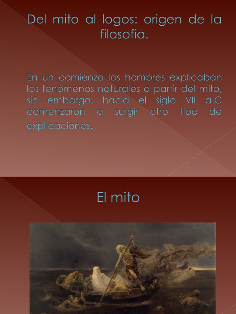 Del Mito Al Logos | PDF | Filosofía griega antigua | Epistemología