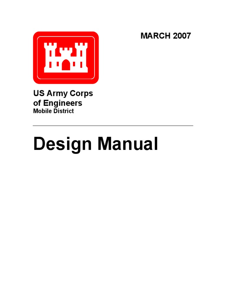 Usace Design Manual | Specification (Technical Standard) | Product ...