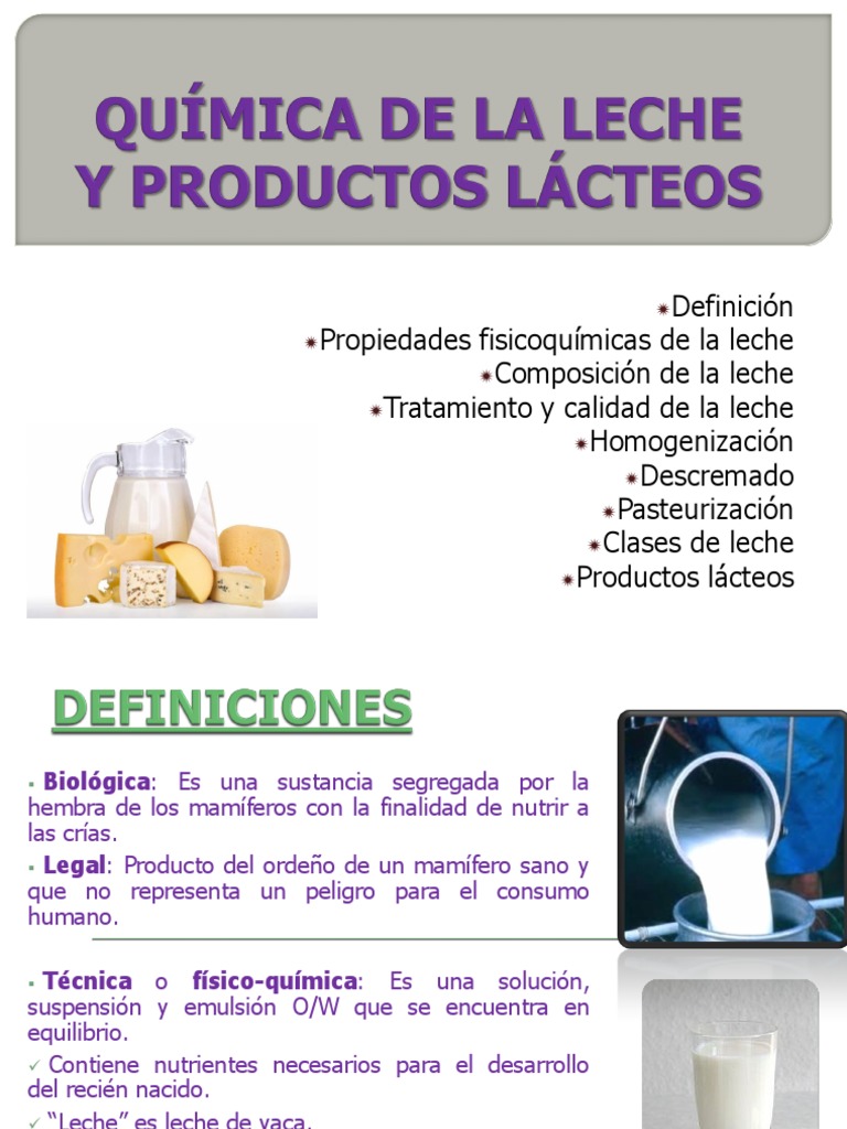 Composición y Propiedades de la Leche | PDF | Queso | Leche