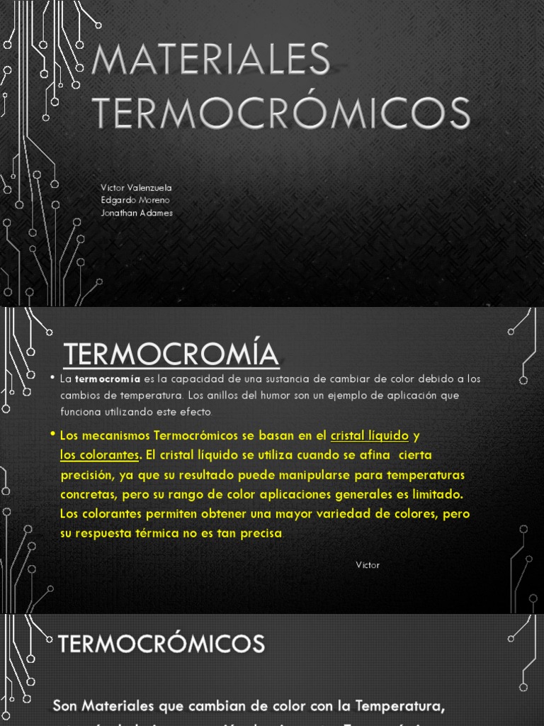 Materiales Termocromicos | PDF | Cristal liquido | Cristal
