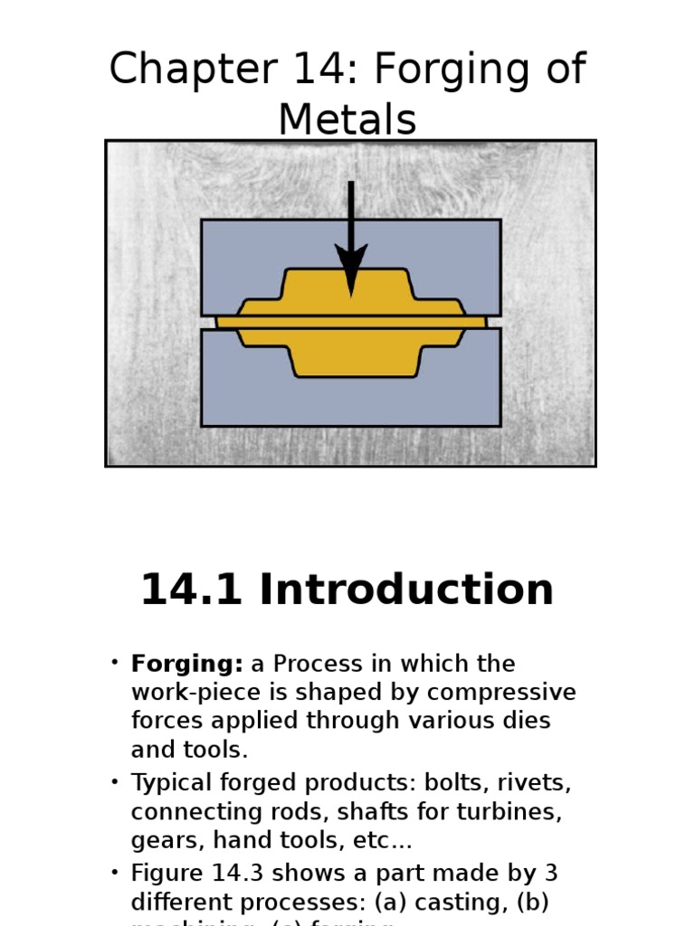 Chapter 14 Forging | Forging | Metalworking