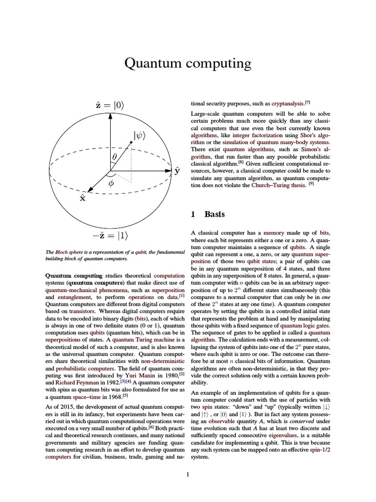 Quantum Computing | PDF | Quantum Computing | Cryptography