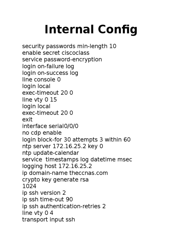 Router Security Configuration Guide | PDF