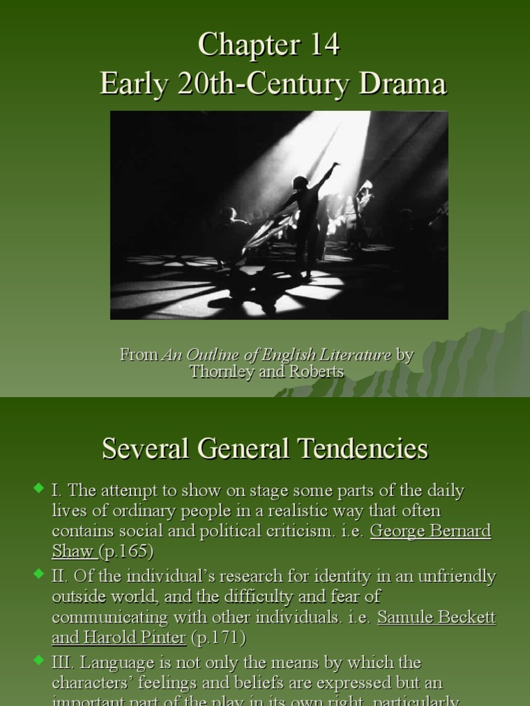 Early 20th-Century Drama Analysis | PDF