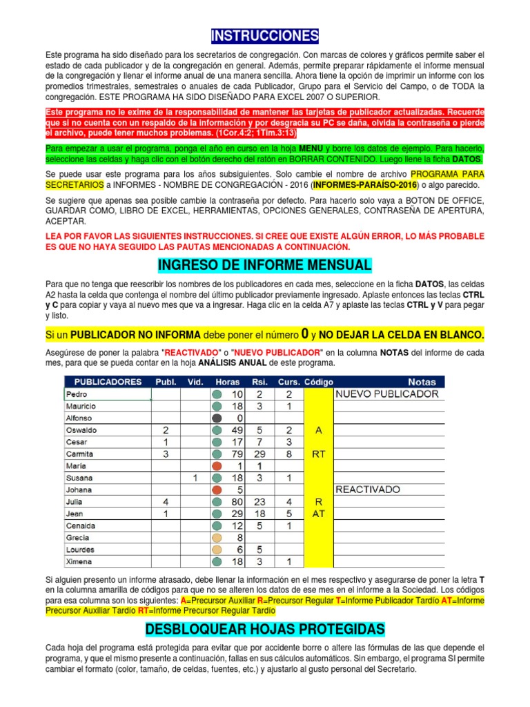 Manual de Usuario | PDF | Point and Click | Microsoft Excel