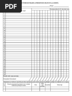 Formular Prezenta | PDF