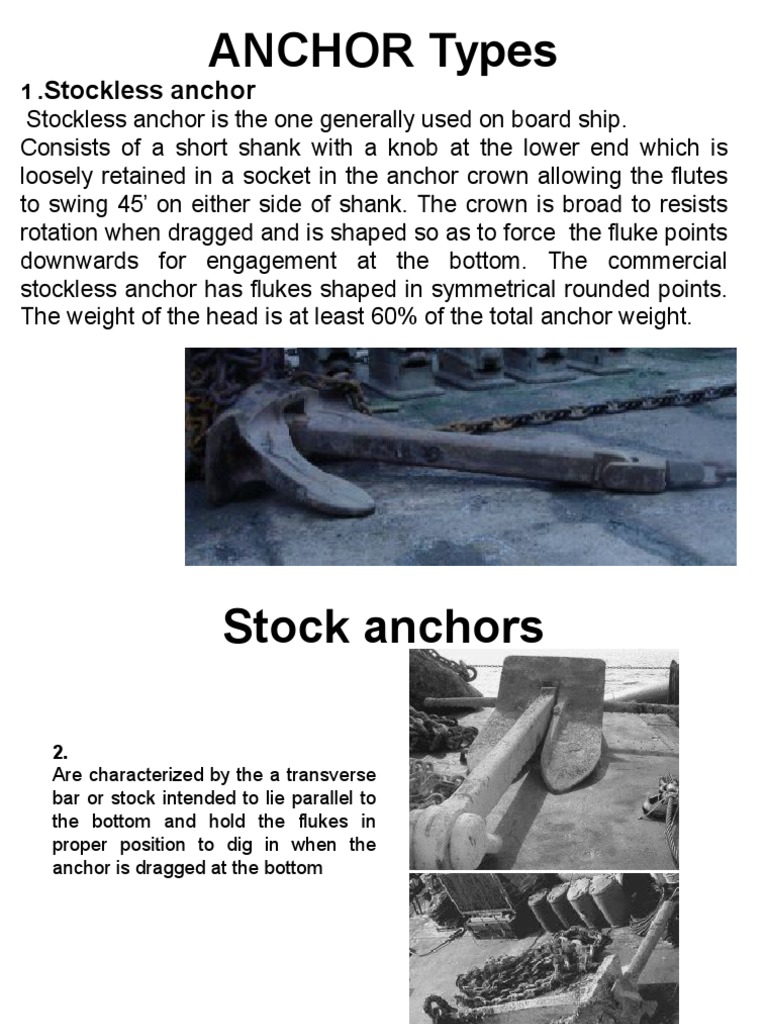 Anchoring Equipments | PDF | Anchor | Rope