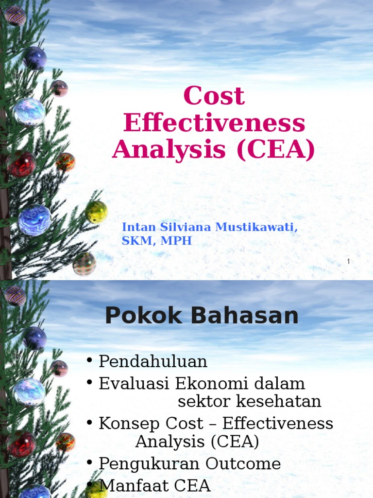 Cost Effectiveness Analysis | PDF | Bisnis
