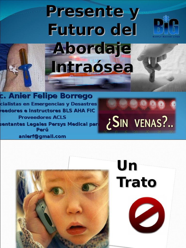 Via Intraosea | PDF | Terapia intravenosa | Hueso