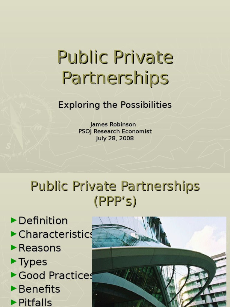 Public Private Partnerships | Download Free PDF | Public–Private ...