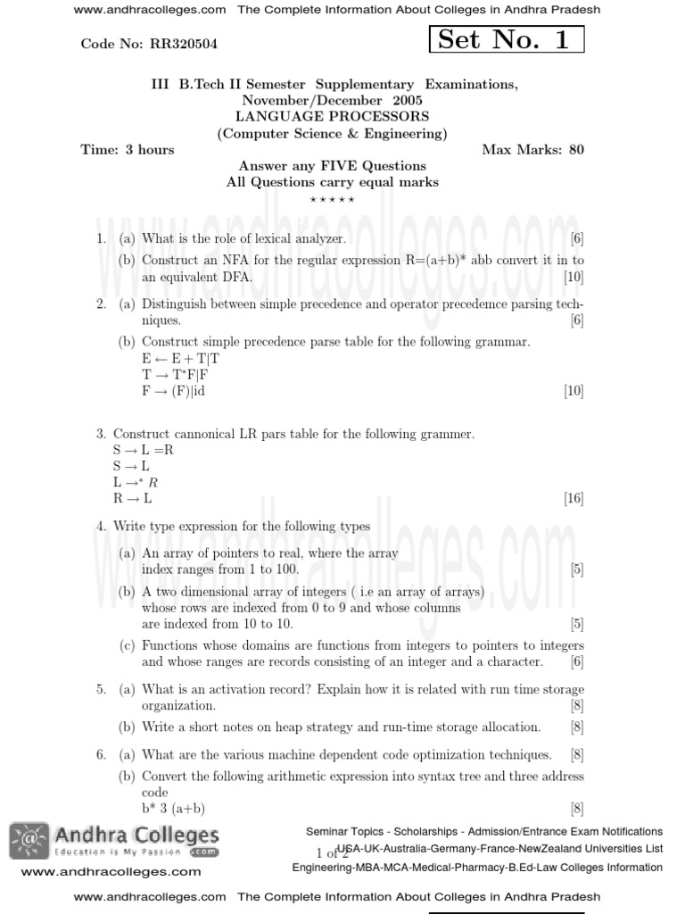 LP 2005 | PDF | Parsing | C (Programming Language)