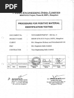 PMI Testing Procedure Guide | PDF | Construction | Welding