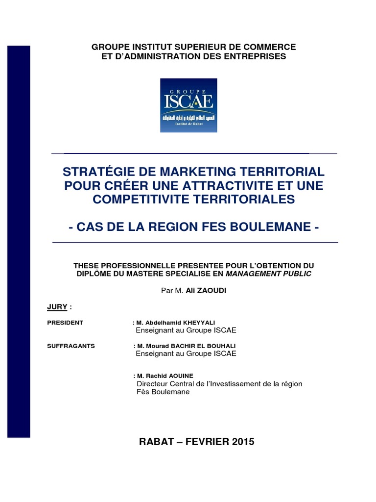 Marketing Territorial | PDF | Compétitivité économique | Commercialisation