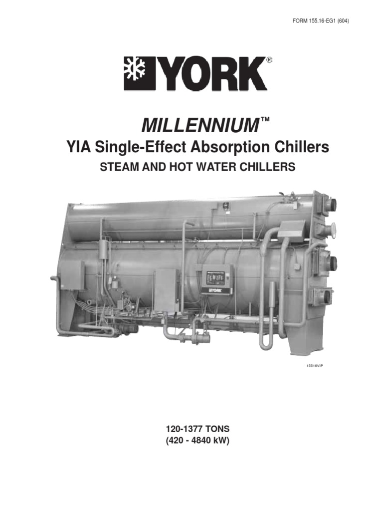 YORK - Chiller Millenium - 120 A 1377 Tons | PDF | Heat Exchanger ...
