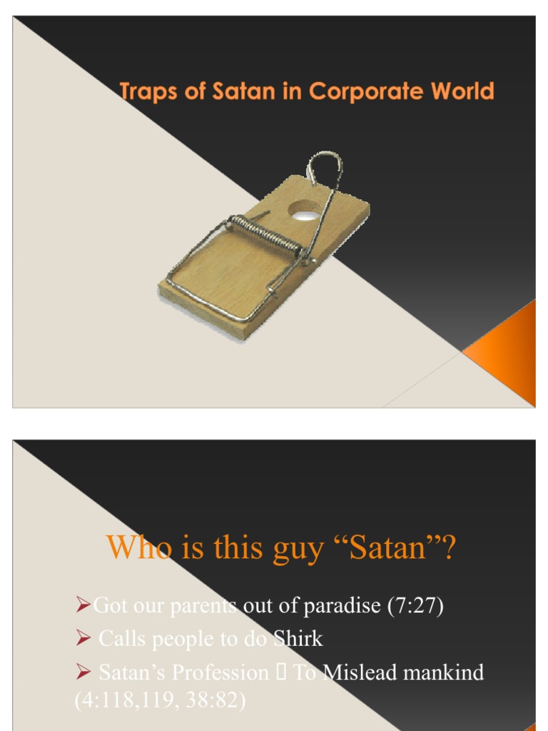 Corporate World and Traps of Shaitan | PDF | Satan | Mythology
