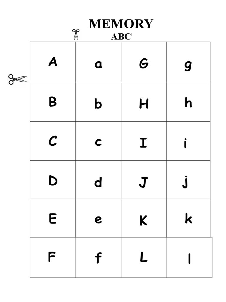 ABC Memory Game | PDF