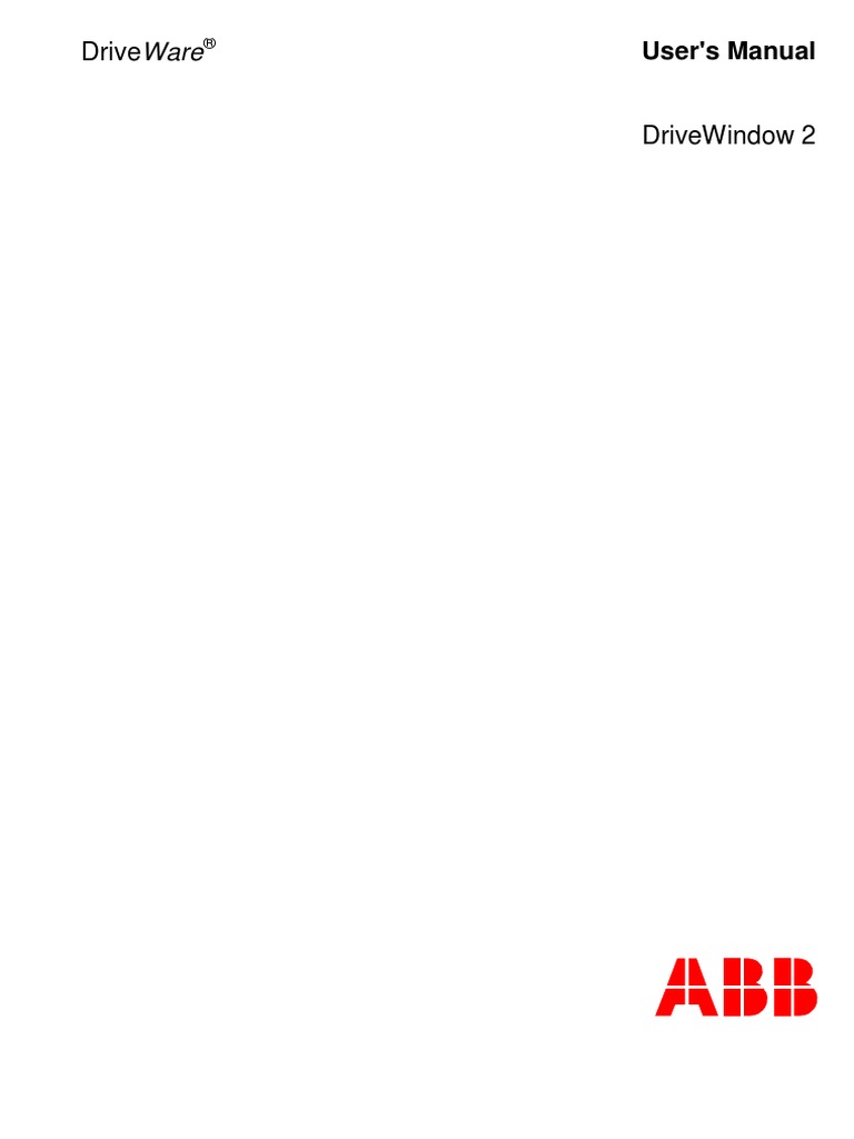 ABB DriveWindow 2 Manual | PDF | Menu (Computing) | Button (Computing)