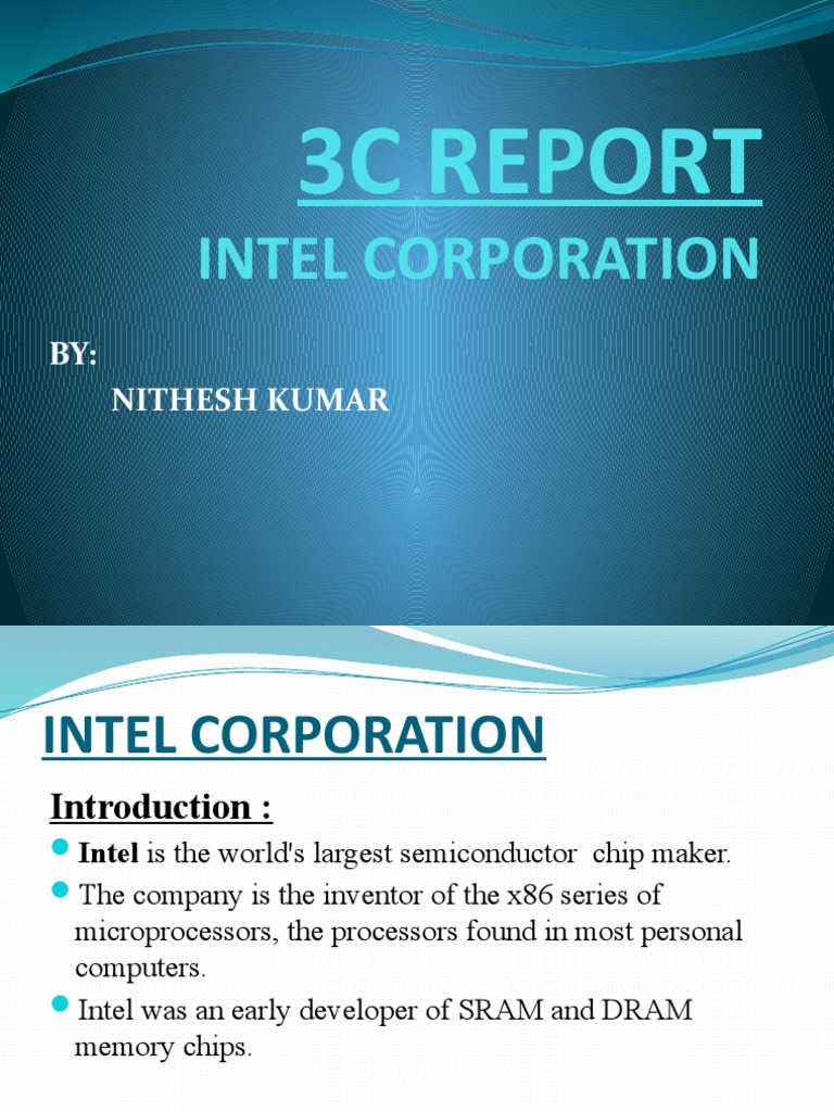 3C Report: Intel Corporation | PDF | Intel | Microprocessor