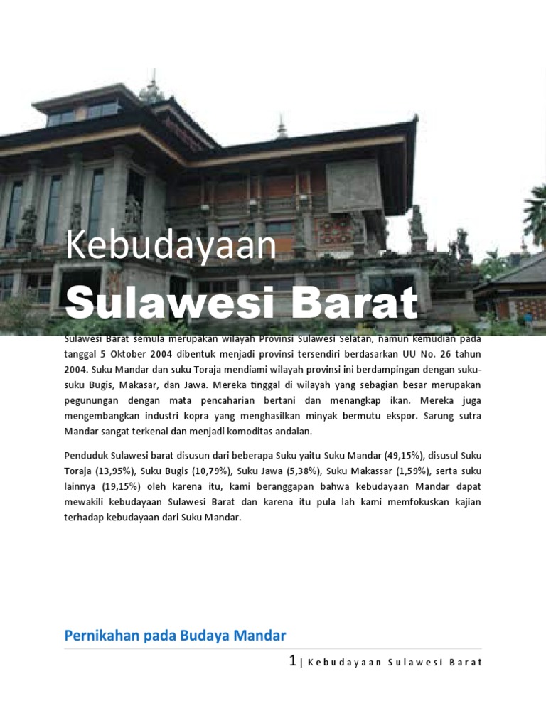 Pernikahan Dalam Budaya Mandar | PDF