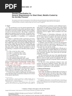 ASTM A924 - A924M - 22a | PDF | Sheet Metal | Engineering Tolerance