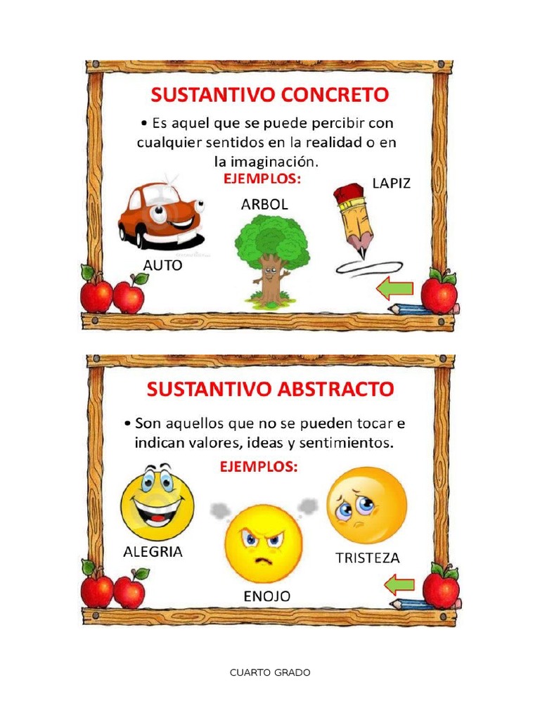 Sustantivos Concretos y Abstractos para Niños | PDF | Poesía