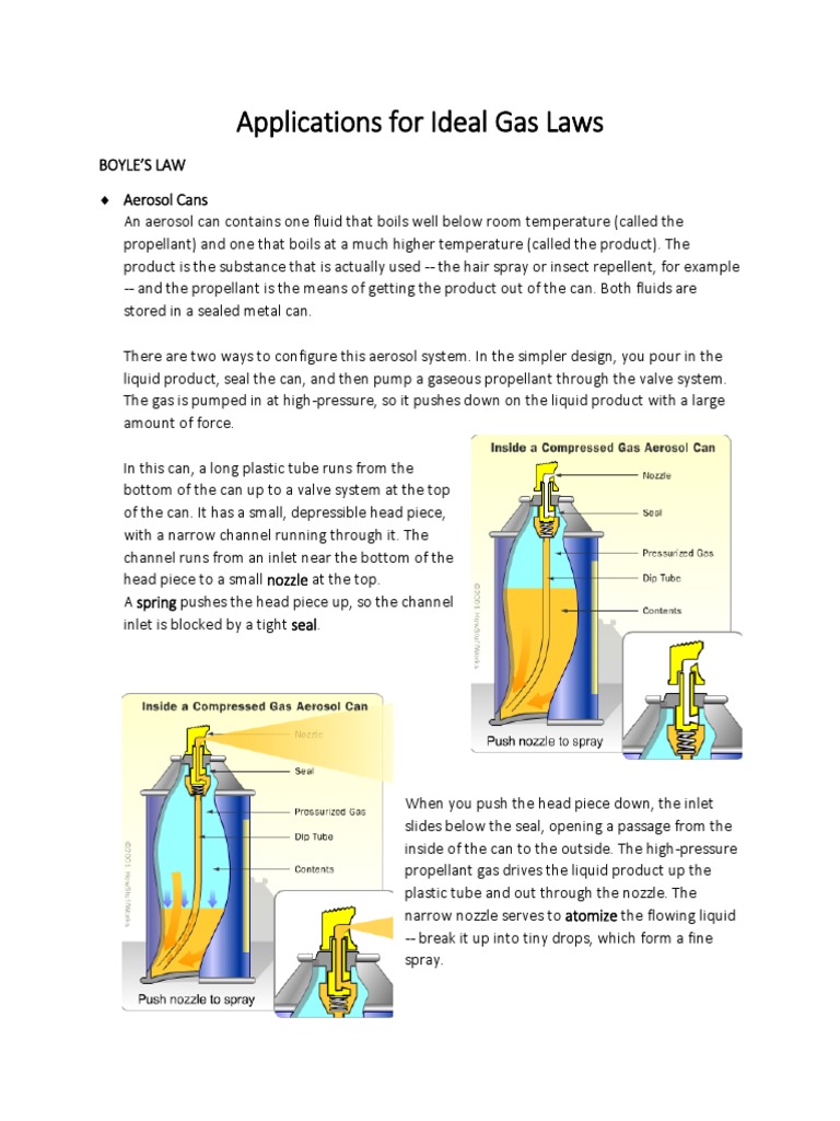 Applications For Ideal Gas Laws | PDF | Gases | Atmosphere Of Earth