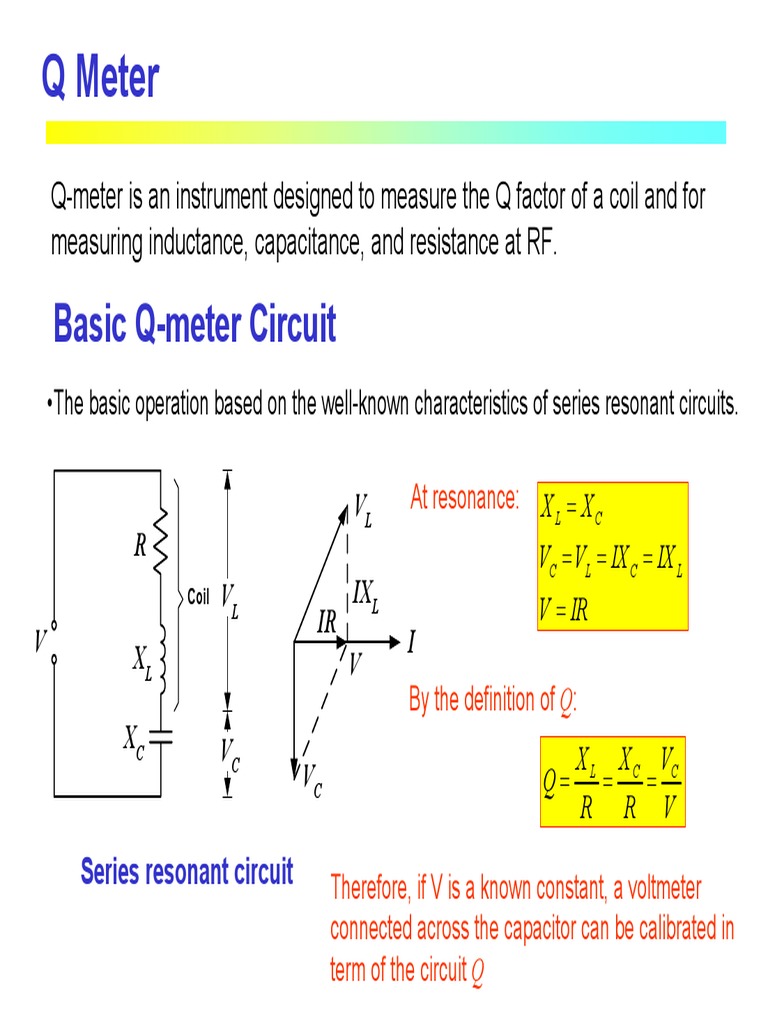 Q Meter | PDF | Capacitor | Inductor