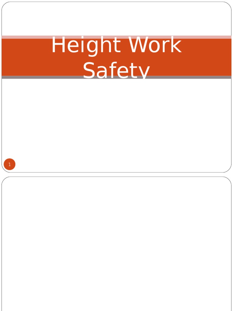 Working at Height | PDF | Ladder | Scaffolding