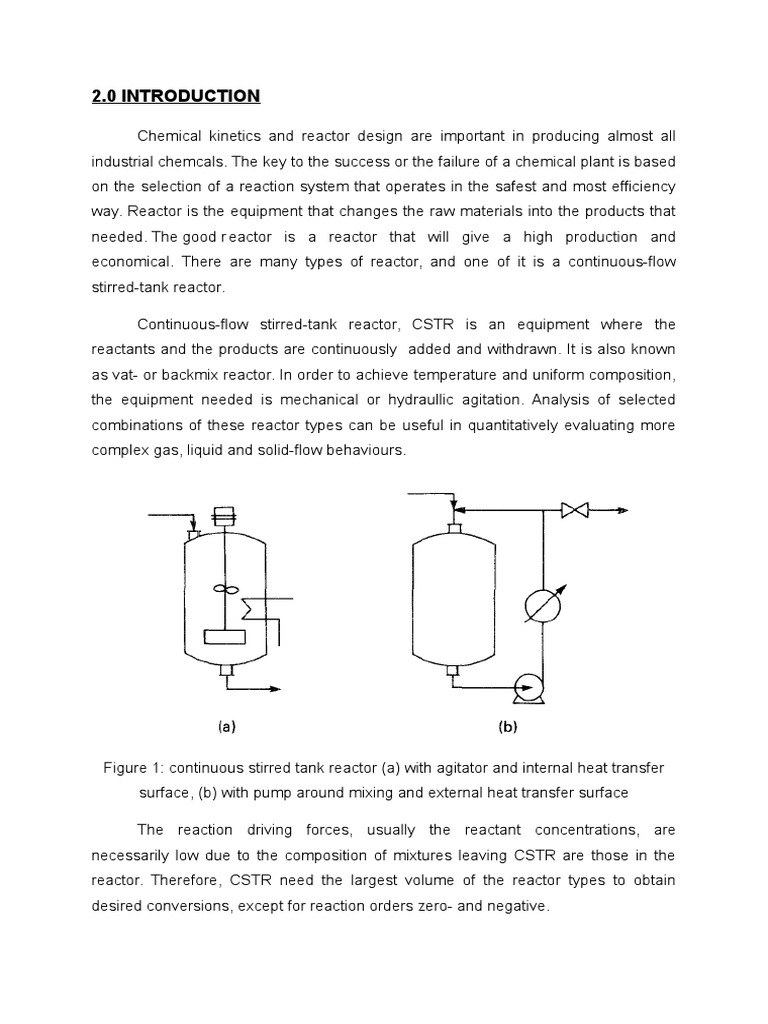 Cstr-Experiment 2 | PDF | Chemical Reactor | Chemical Reactions