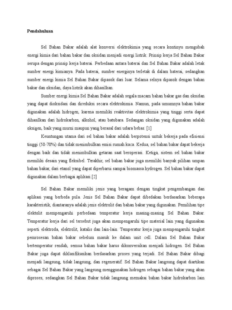 Direct Methanol Fuel Cell (DMFC) | PDF | Sains & Matematika | Komputer