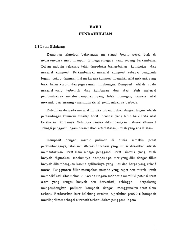 Pembuatan Komposit Matriks Polimer | PDF