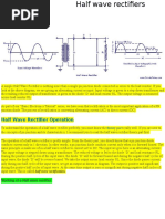 Half Wave Rectifier Project | PDF | Rectifier | Direct Current