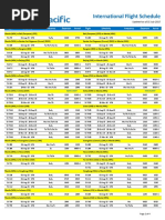 PDO Weekly Flight Schedule | PDF