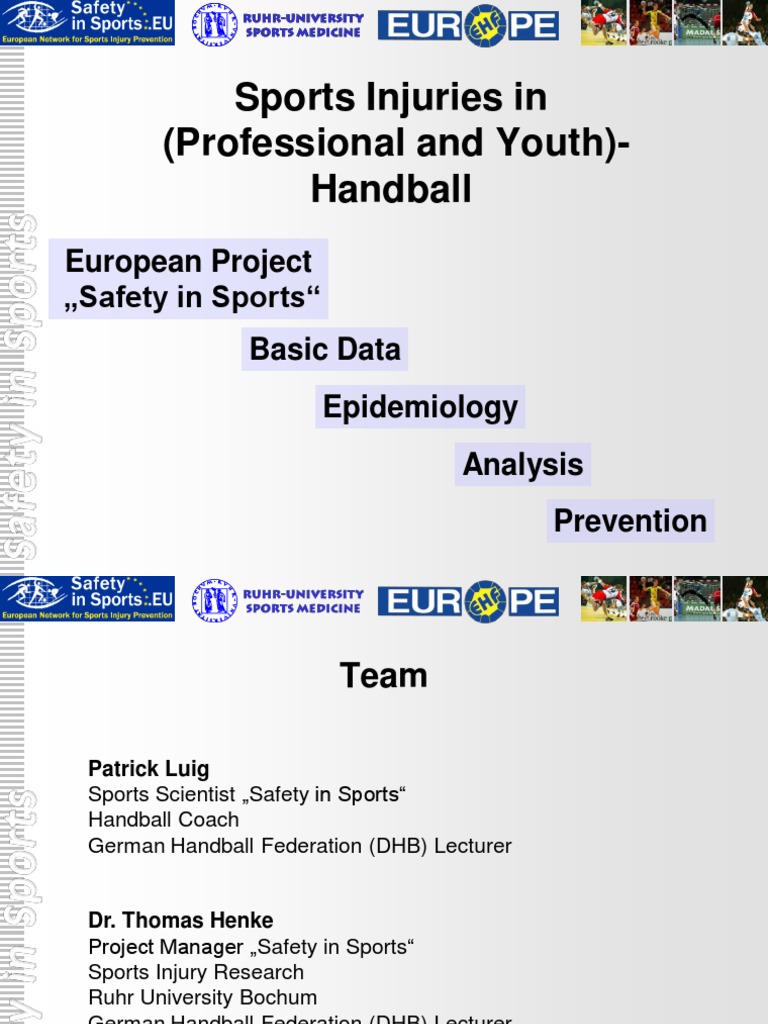 4.1. Sports Injuries in Handball | PDF | Sports | Gymnastics
