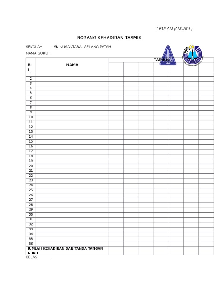 Borang Rekod Tasmik | PDF | Olahraga & Rekreasi | Game & Aktivitas