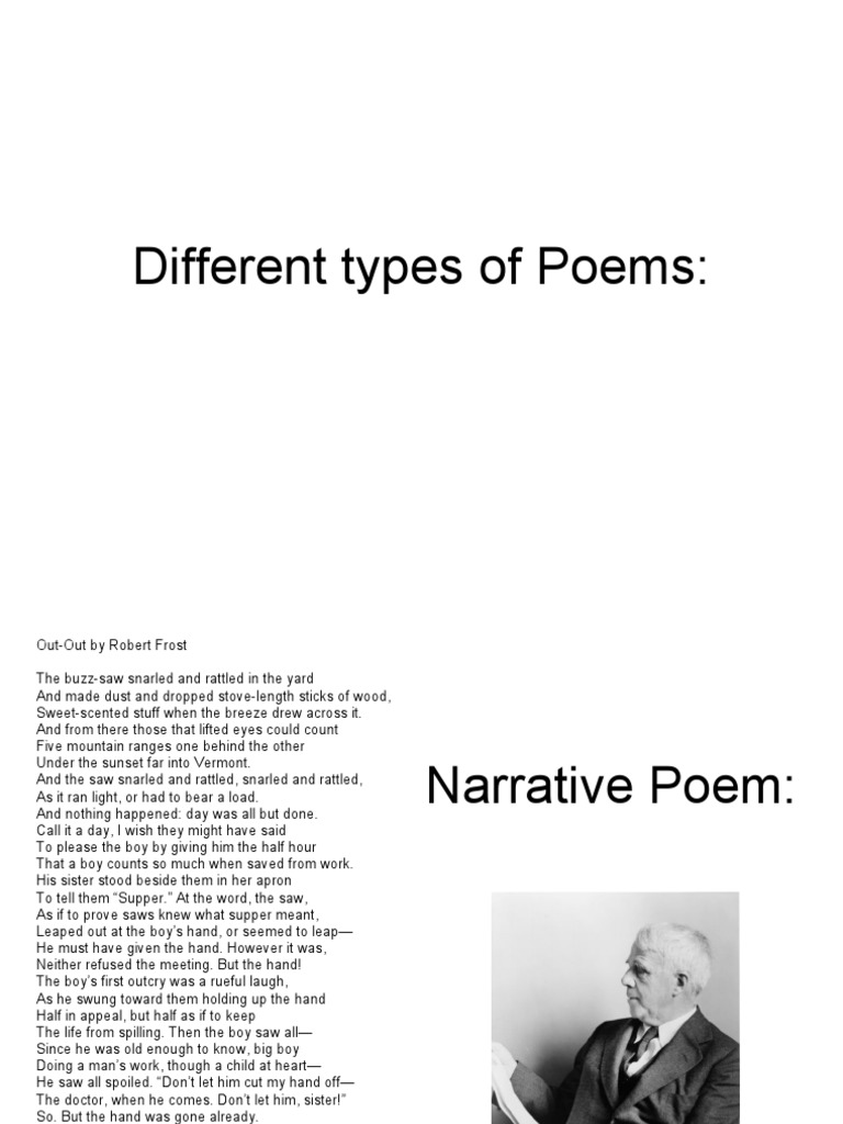 Types of Poetry | PDF