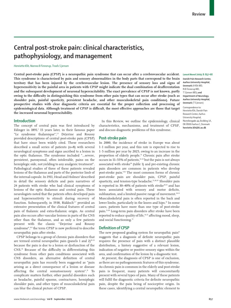 central-post-stroke-pain-clinical-characteristics-pathophysiology
