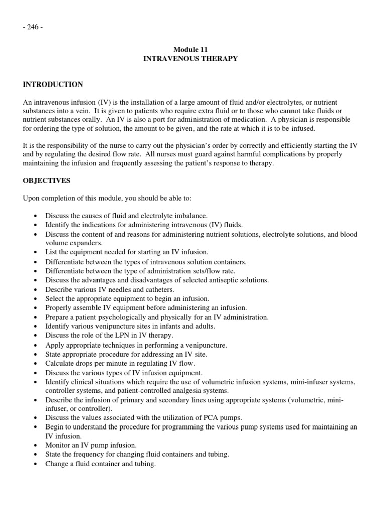 Ivt | PDF | Intravenous Therapy | Electrolyte