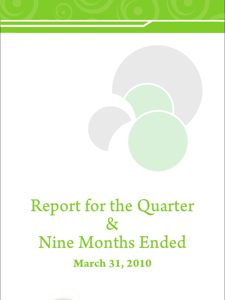 PTCL 3rd Quarter Final Report | PDF