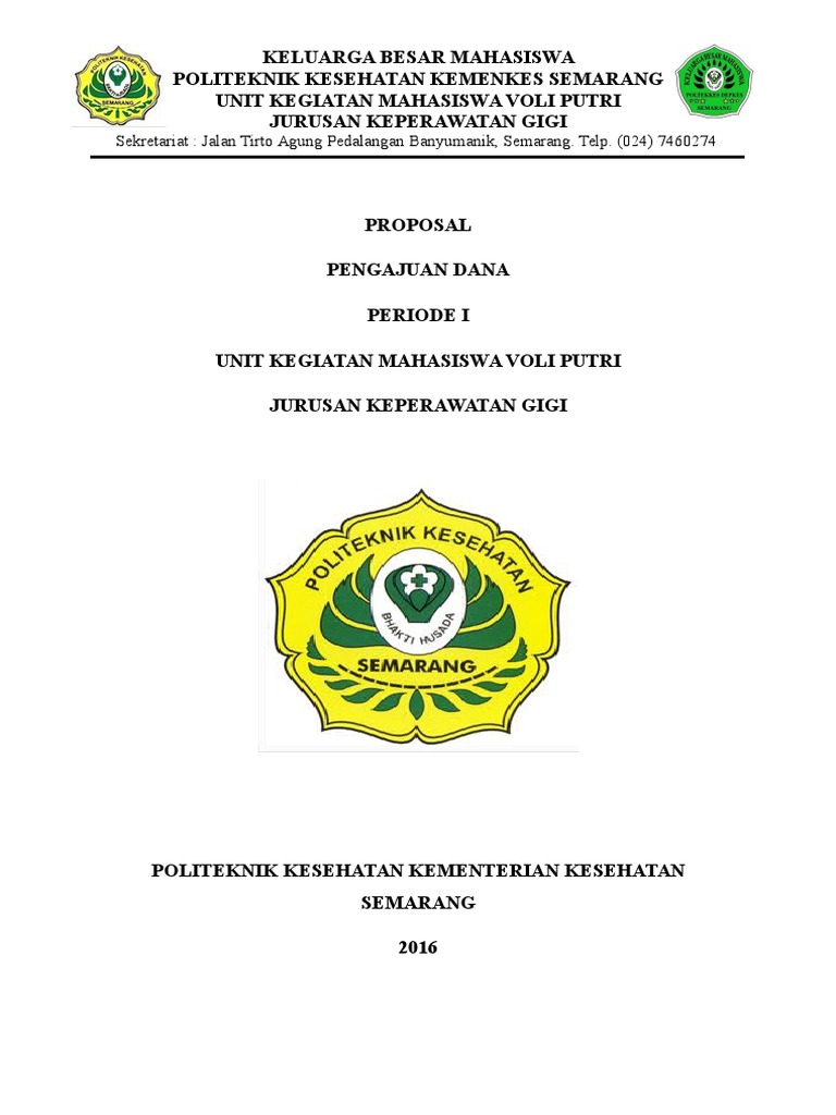 Contoh Proposal UKM Voli | PDF