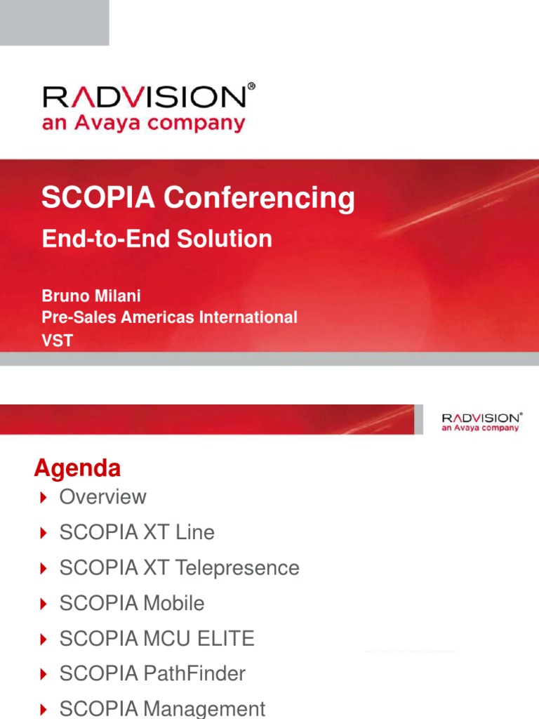 Avaya Radvision Scopia - Product | PDF | Session Initiation Protocol ...