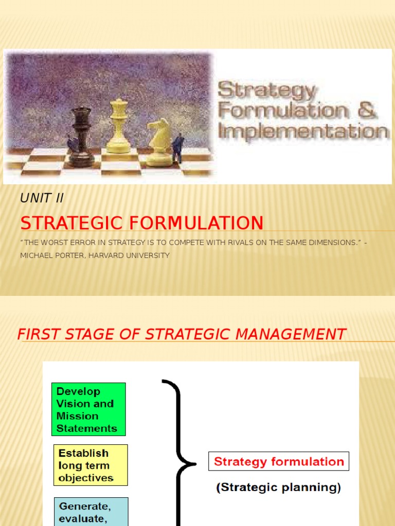 Strategic Formulation | PDF | Strategic Management | Swot Analysis