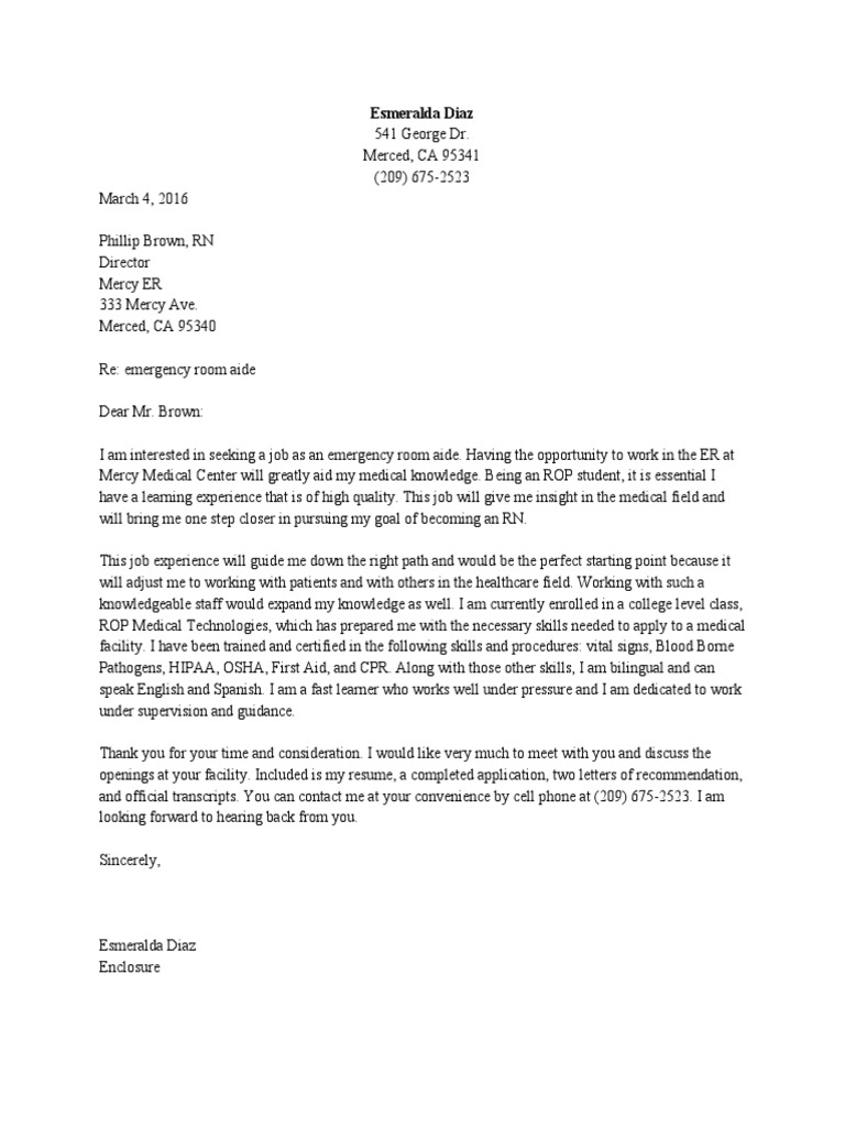 Coverletter | PDF | Career & Growth